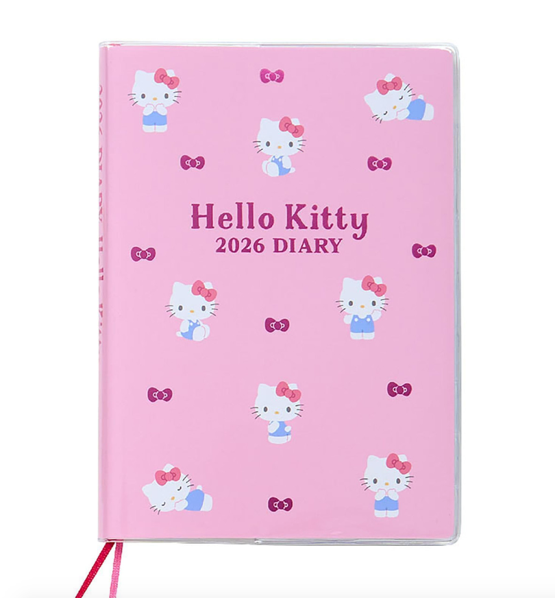 SANRIO ORIGINAL HELLO KITTY HORIZONTAL RULE TYPE B6 DIARY 2026 – I Love ...