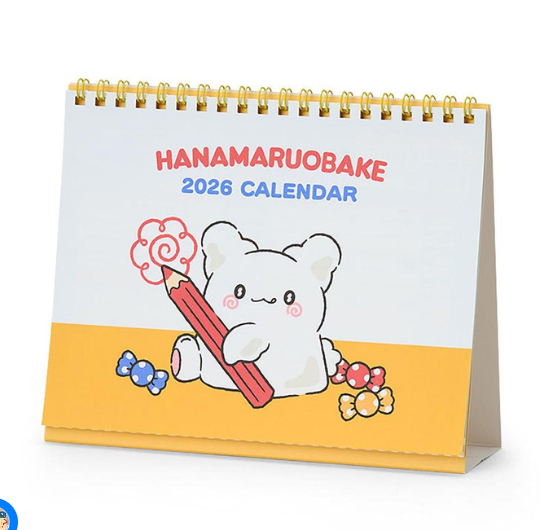 SANRIO ORIGINAL HANAMARUOBAKE RING CALANDAR 2026 – I Love My Kitty Shop