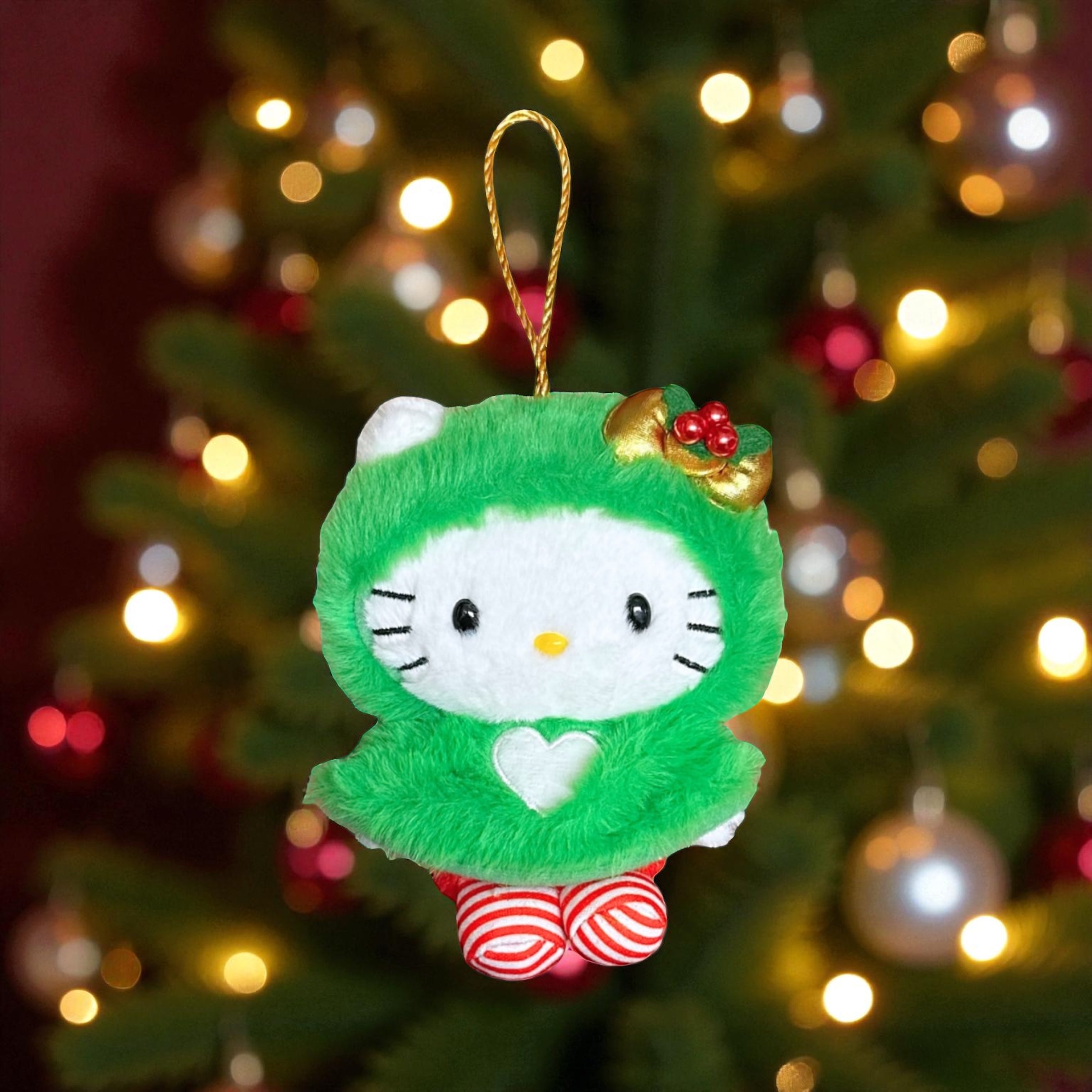 Copy of SANRIO HELLO KITTY MASCOT / CHARM HOLIDAY GREEN CAPE – I Love ...